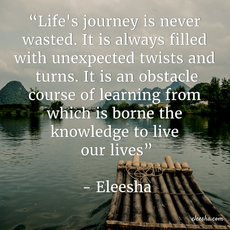 Is Your Life An Obstacle Course Of Learning? [1] - Eleesha.com